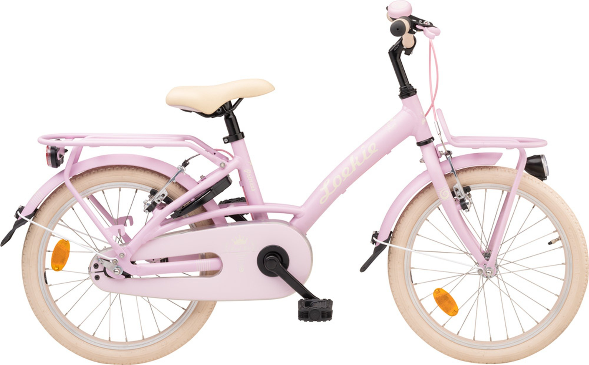 Loekie Prinses Meisjesfiets 18 Inch Roze 2021 | 12GO Biking