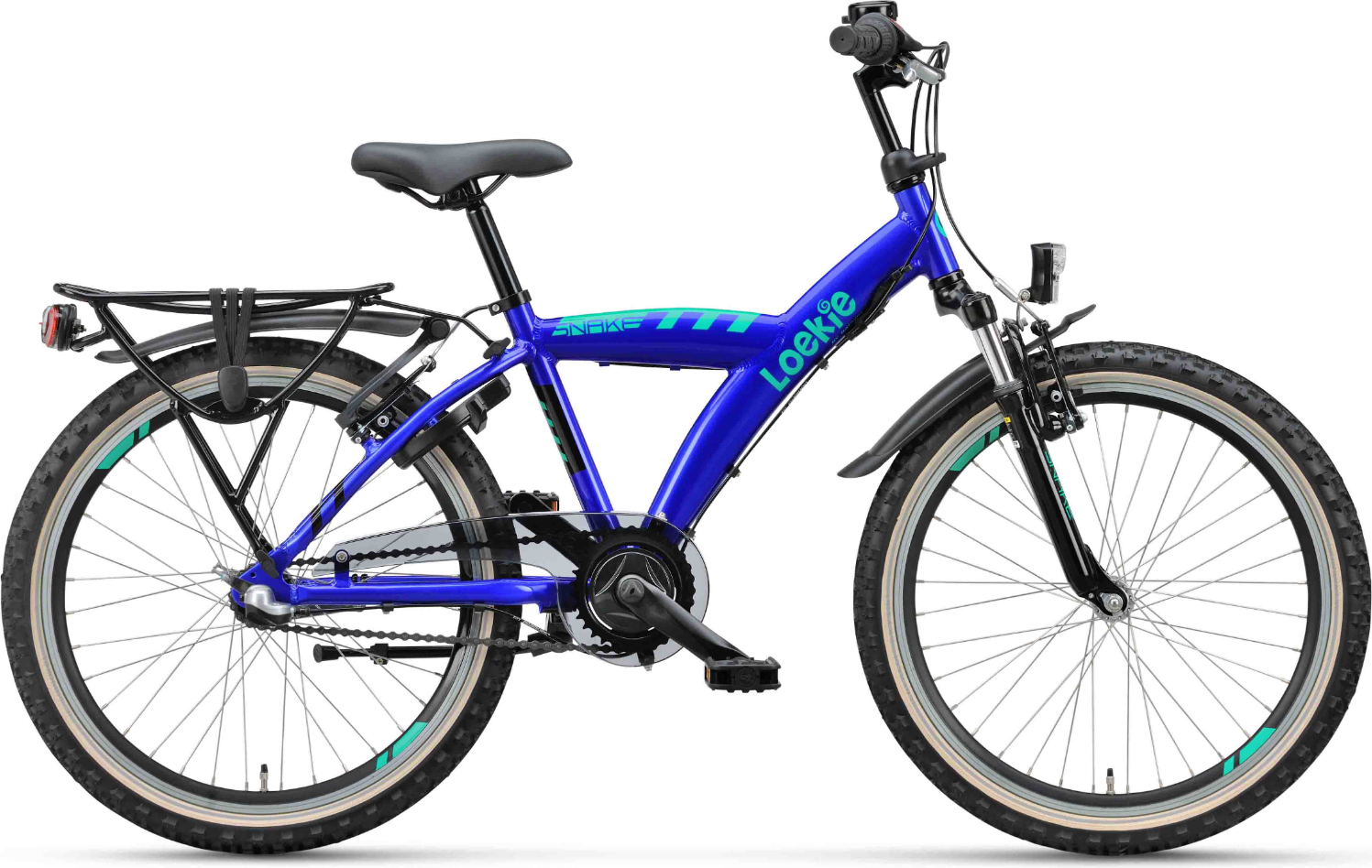 Loekie Snake 3V 22 inch Jongensfiets | 12GO Biking