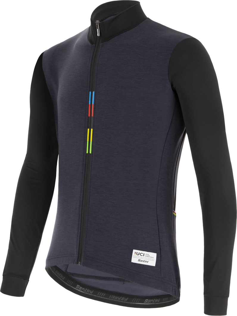 Santini Official UCI Rainbow Long Sleeve Fietsjas | 12GO Biking