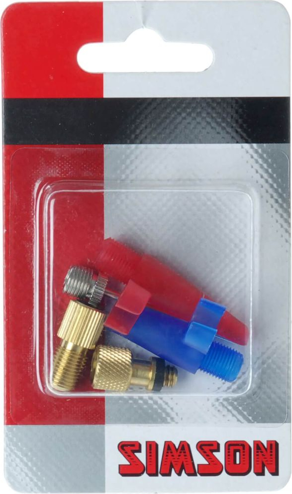 Simson Verloopnippels - Dunlop, Schrader Bal en Luchtbed | 12GO Biking
