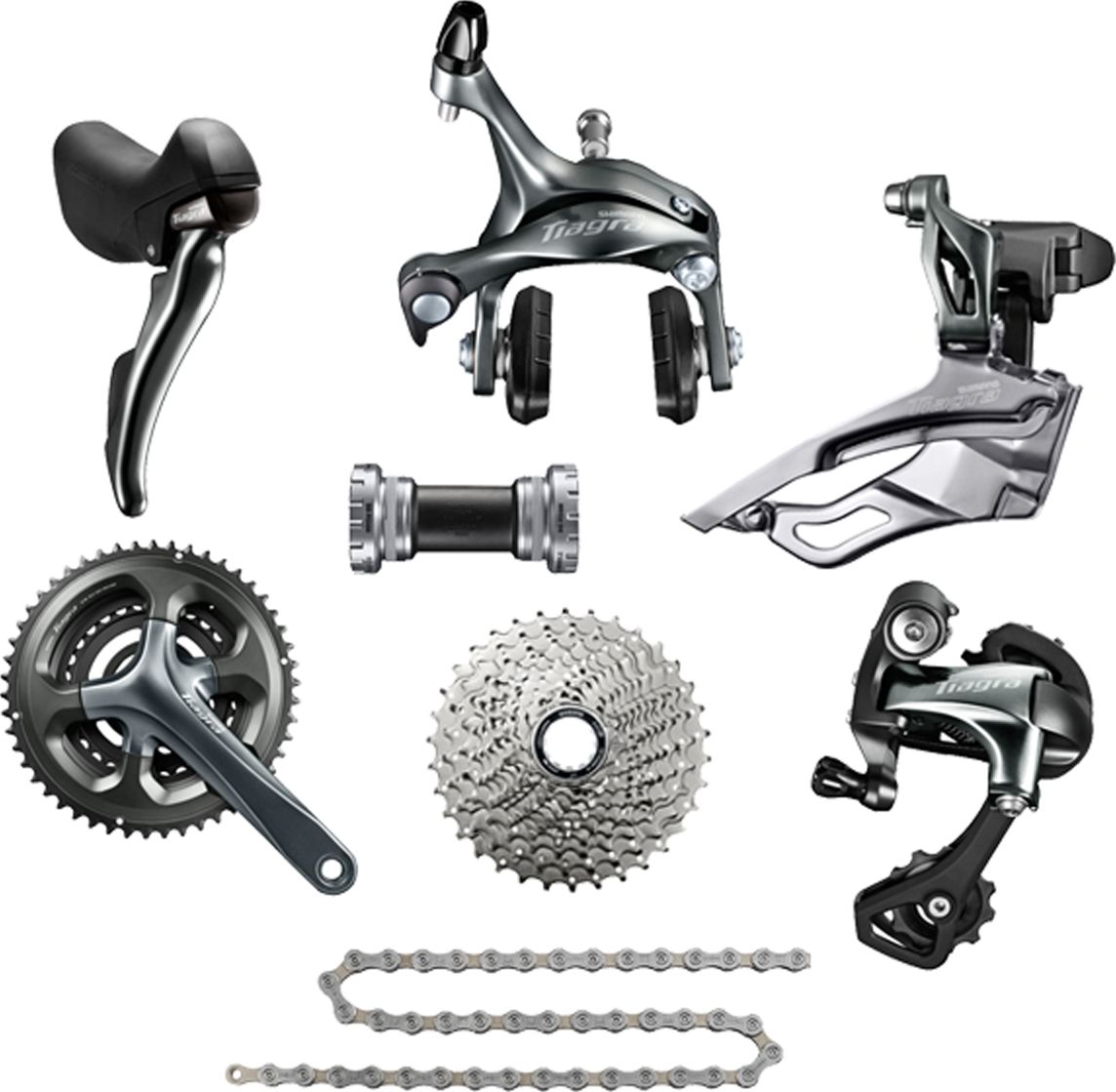 Shimano Tiagra 4703 10-Speed Triple Groepset | 12GO Biking